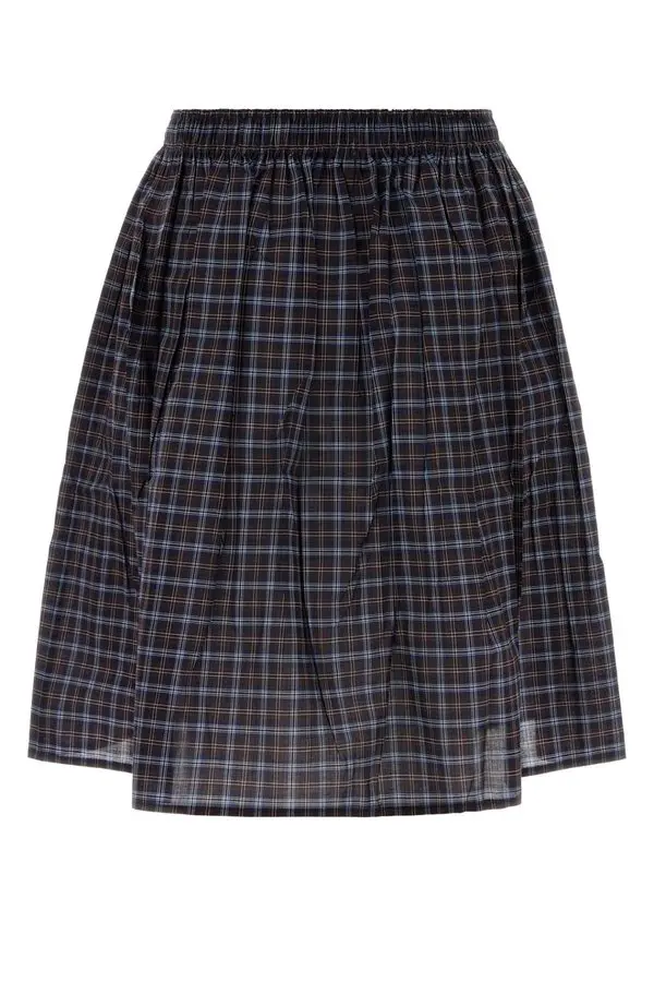 Miu Miu Embroidered Cotton Skirt