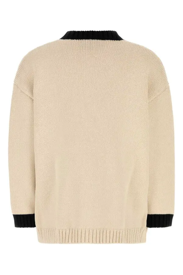 Valentino Garavani Cotton Blend Cardigan - Brown