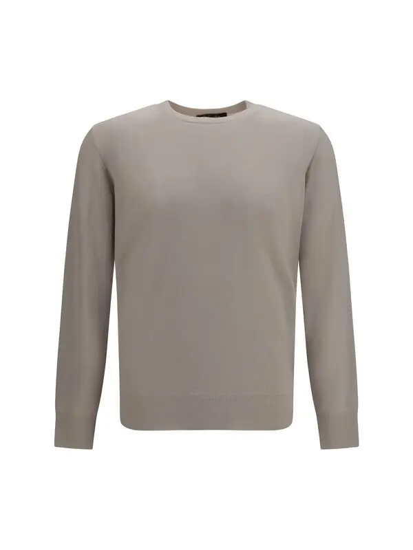 Loro Piana Cashmere Sweater With Ribbed Details - Multicolor