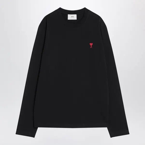 AMI Paris De Coeur T-shirt - Black