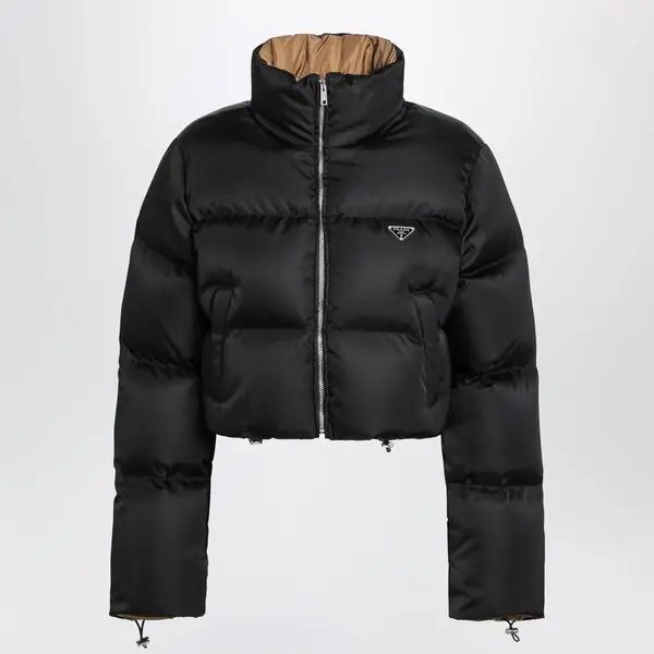 Prada Cropped Re-nylon Down Jacket