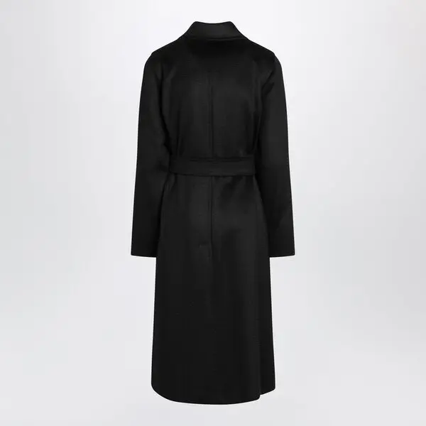 Max Mara Manuela Icon Coat In Zibeline - Black