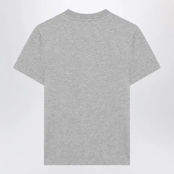 AMI Paris T-shirt De Coeur Grey In Cotton - Gray