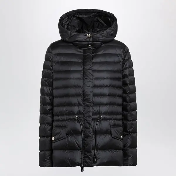 Moncler Down Jacket Raies In Nylon - Black
