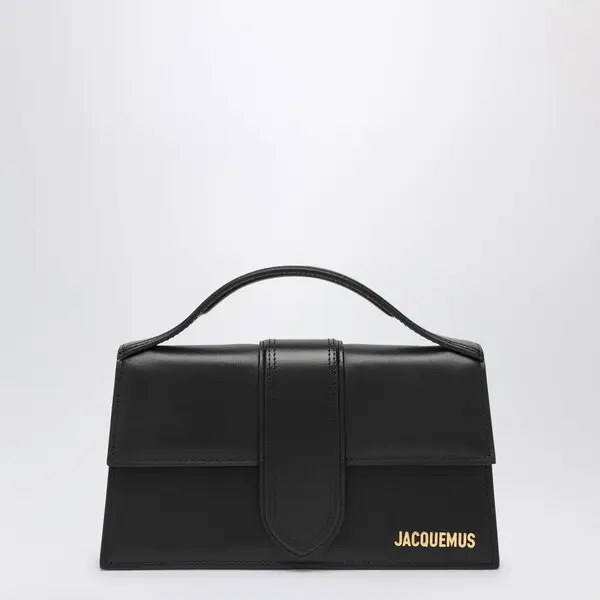 Jacquemus Le Grand Bambino Bag In Leather - Black