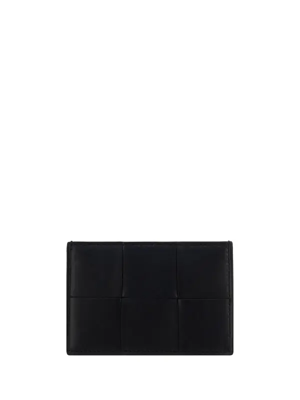 Bottega Veneta Leather Cardholder - Black