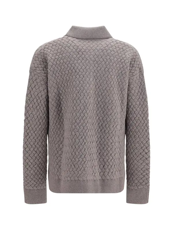 Bottega Veneta Lw Wool Intrecciato Sweater