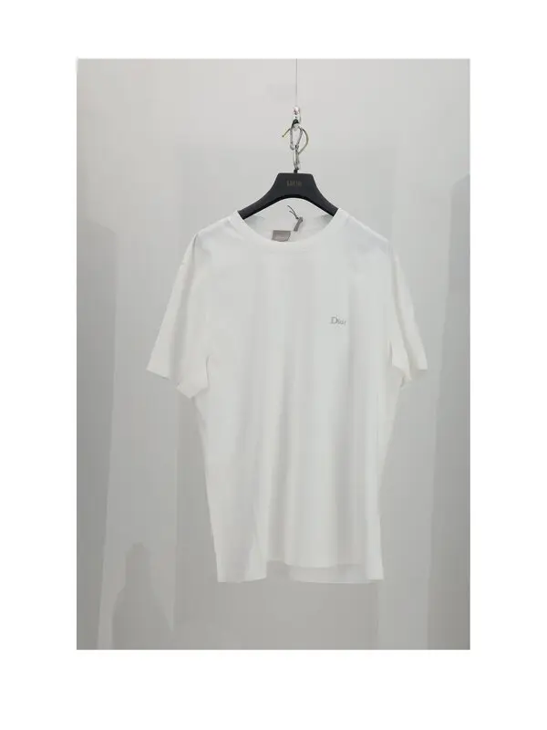 Dior T-shirt Logo Piccolo Bianco - White