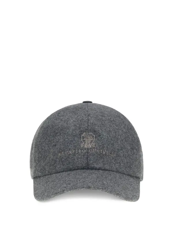 Brunello Cucinelli Logo Baseball Cap - Gray