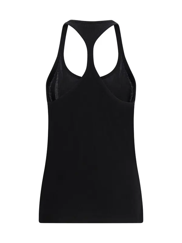 TOM FORD Silk-blend Ribbed Jersey Tank Top - Black