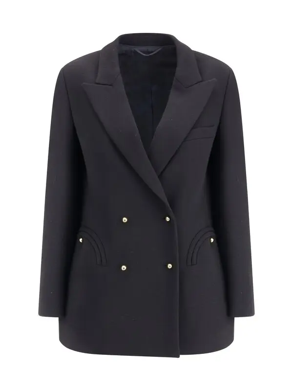 BLAZÉ MILANO Resolute Everyday Blazer In Virgin Wool - Black