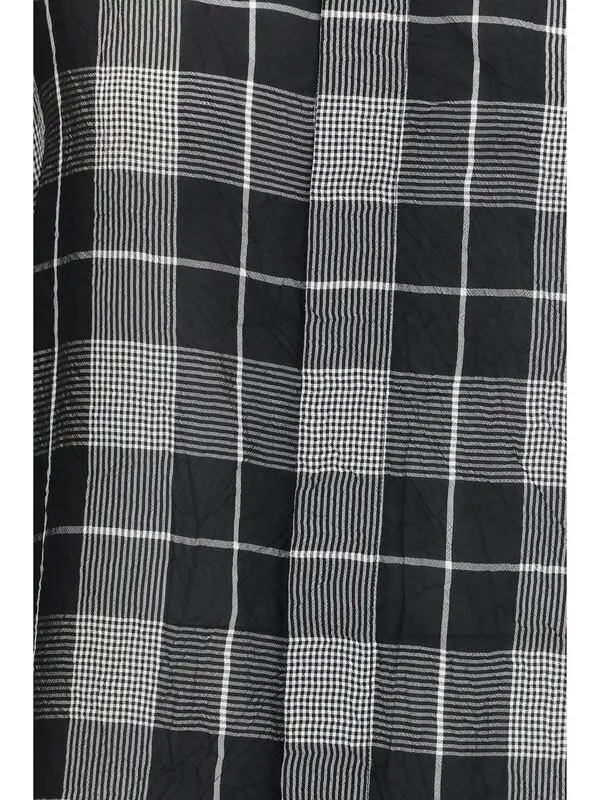 Phoebe Philo Custom Tux Shirt In Ombré Check Viscose