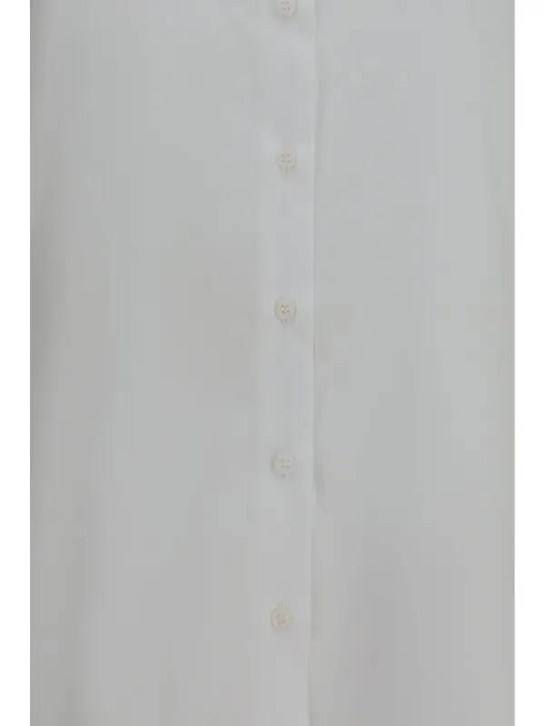 ERMANO SCERVINO Ermanno Scervino Cotton Shirt With Classic Collar And Lace-up Detail