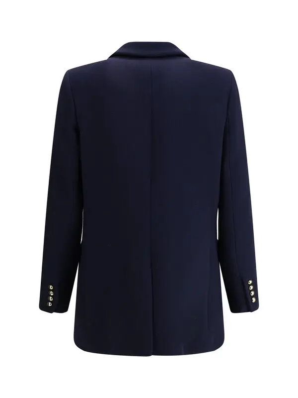 BLAZÉ MILANO Blazè Milano Resolute Everyday Blazer Jacket In Virgin Wool - Blue