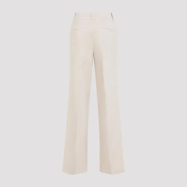 Peserico Wide Leg Cotton Twill Pants