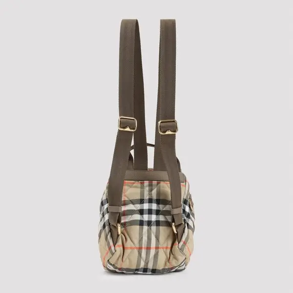 Burberry Mini Quilted Check Backpack - Multicolor