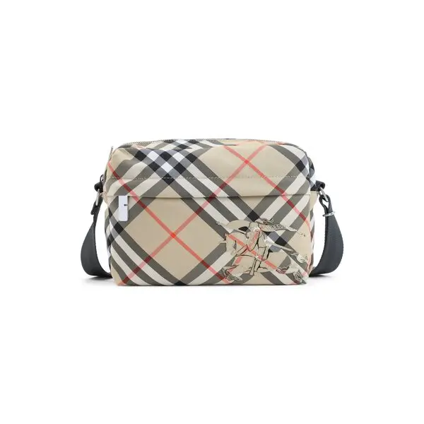Burberry Crossbody Bag With Embroidered Equestrian Knight Motif - Multicolor