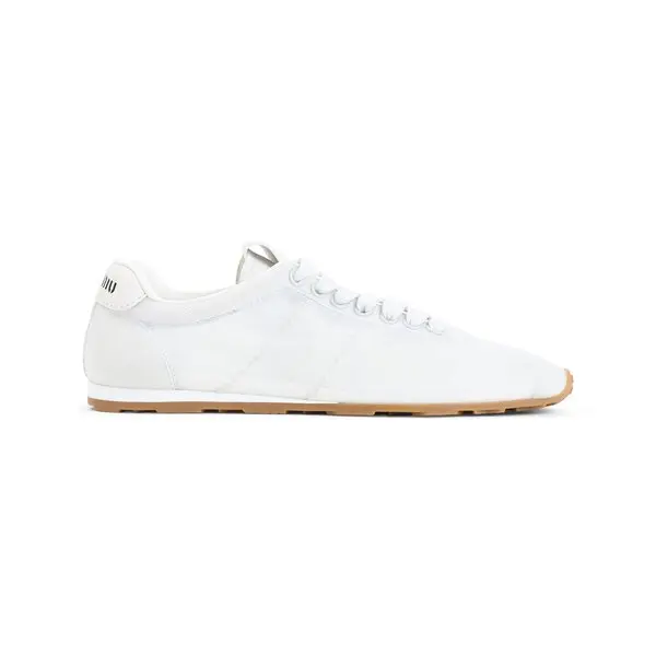 Miu Miu Lace Up Sneakers - White