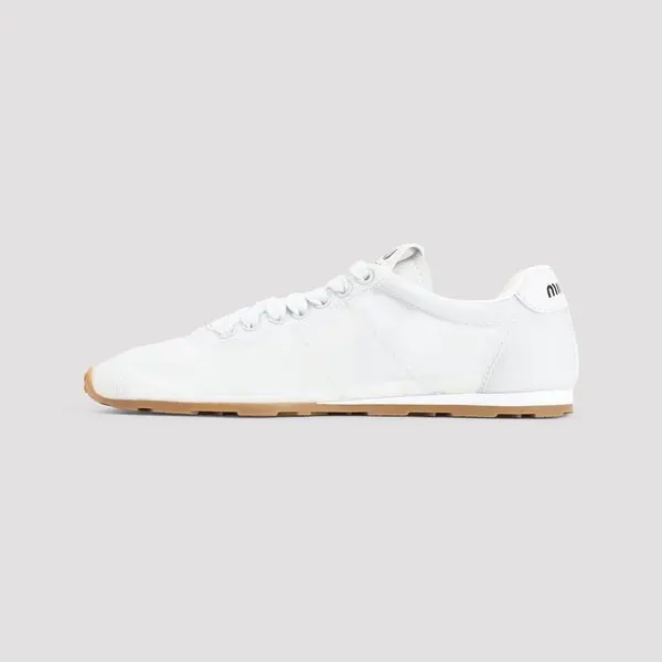 Miu Miu Technical Fabric Lace-up Sneakers