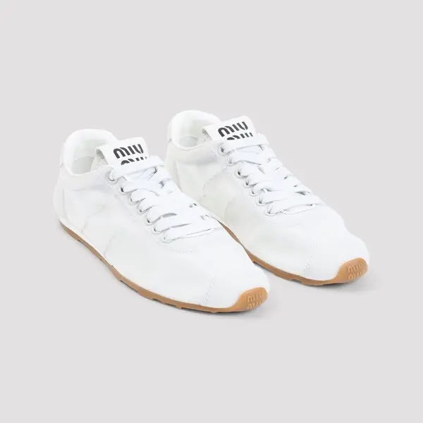 Miu Miu Technical Fabric Lace-up Sneakers