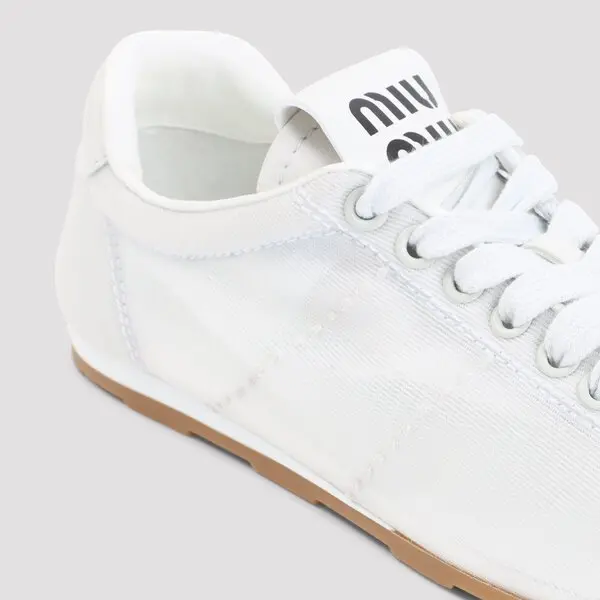 Miu Miu Technical Fabric Lace-up Sneakers