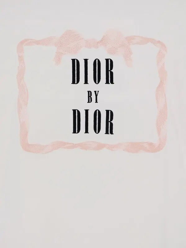 Dior White Cotton T-shirt With Embroidery - Multicolor