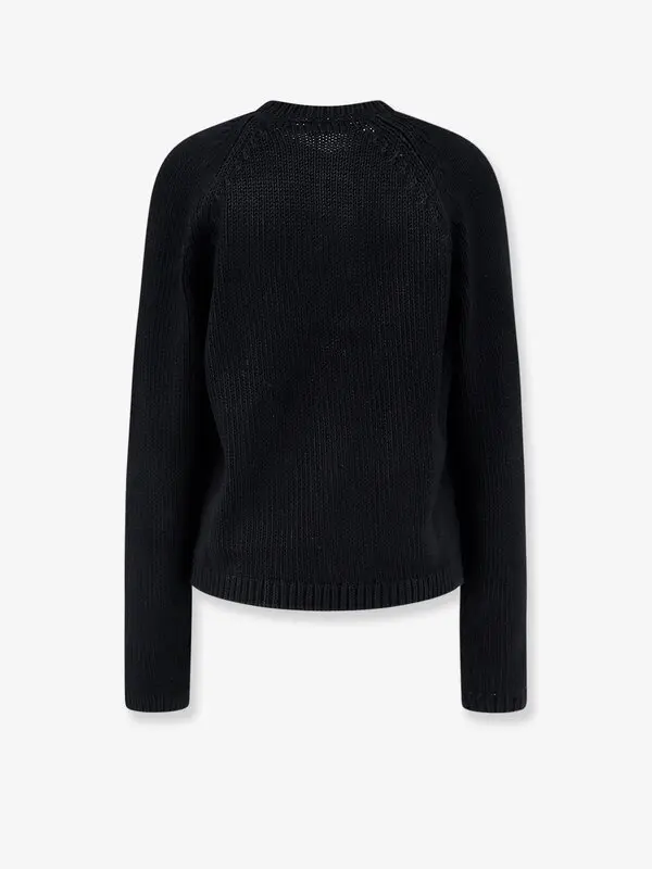 TOTEME Organic Cotton Cardigan - Black