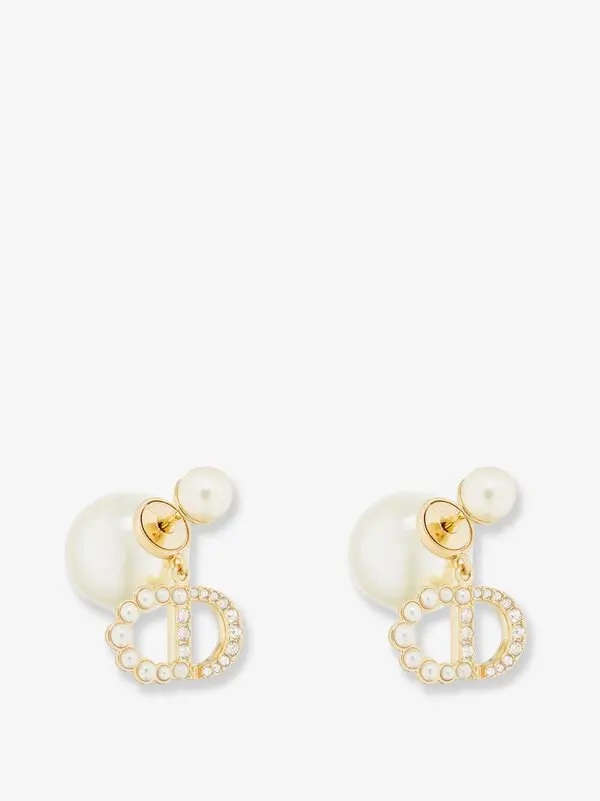 Dior Tribales Metal Earrings With Gold Finish Metal - Multicolor