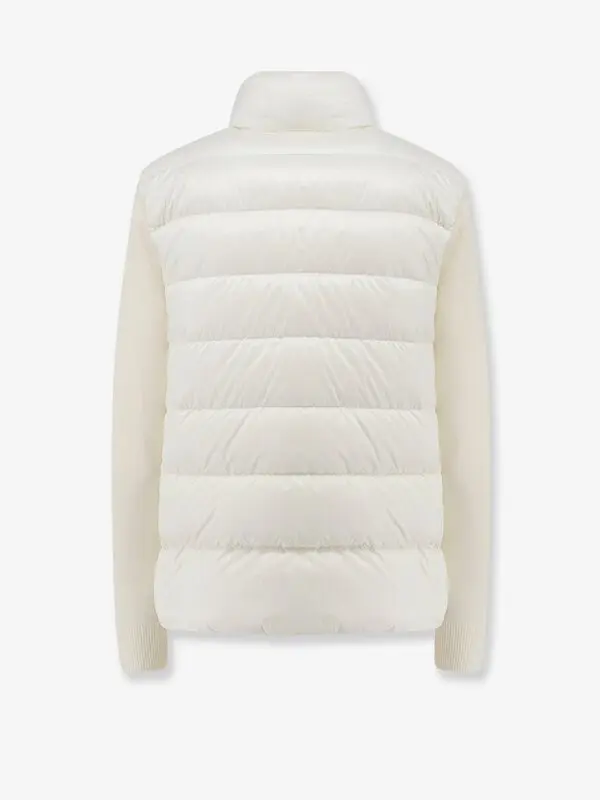 Moncler Down Jacket With Virgin Wool Sleeves
