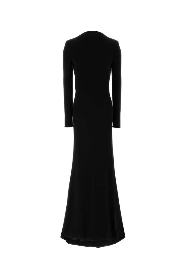 TOM FORD Crepe Long Dress - Black