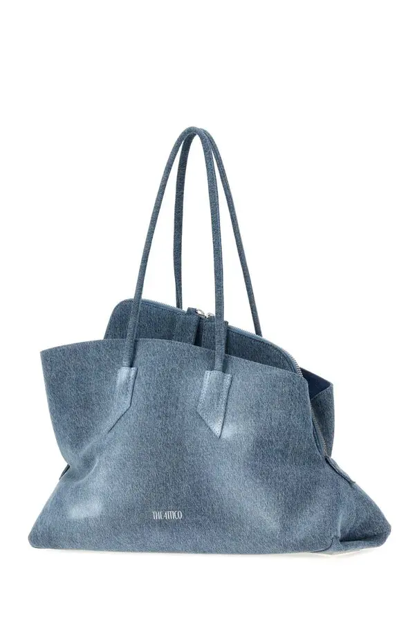 Attico La Passeggiata Denim Shoulder Bag - Blue