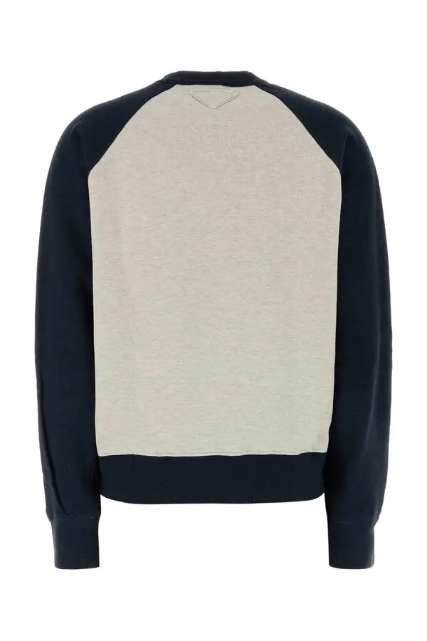 Prada Two-tone Cotton Sweatshirt