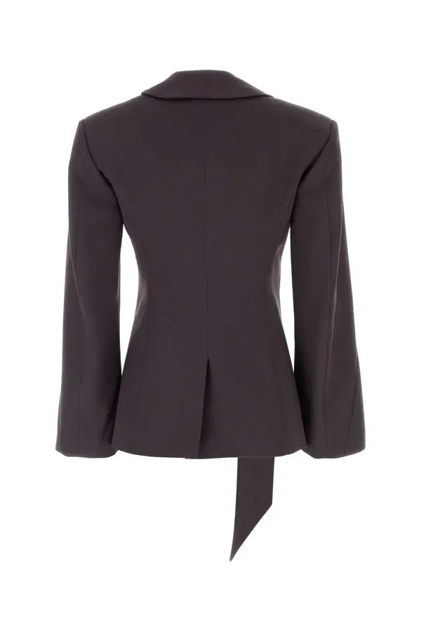 Attico Plum Wool Blazer