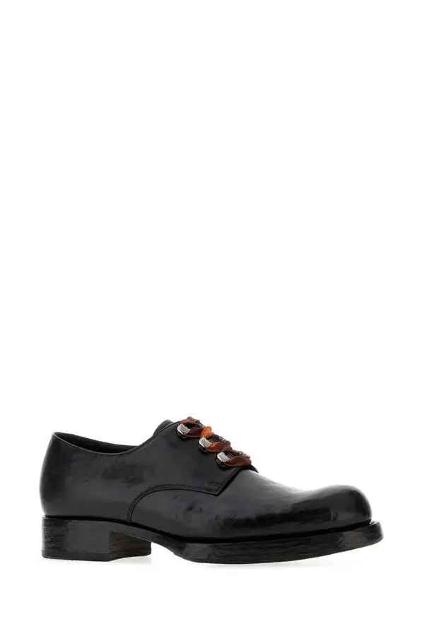 Prada Leather Lace-up Shoes