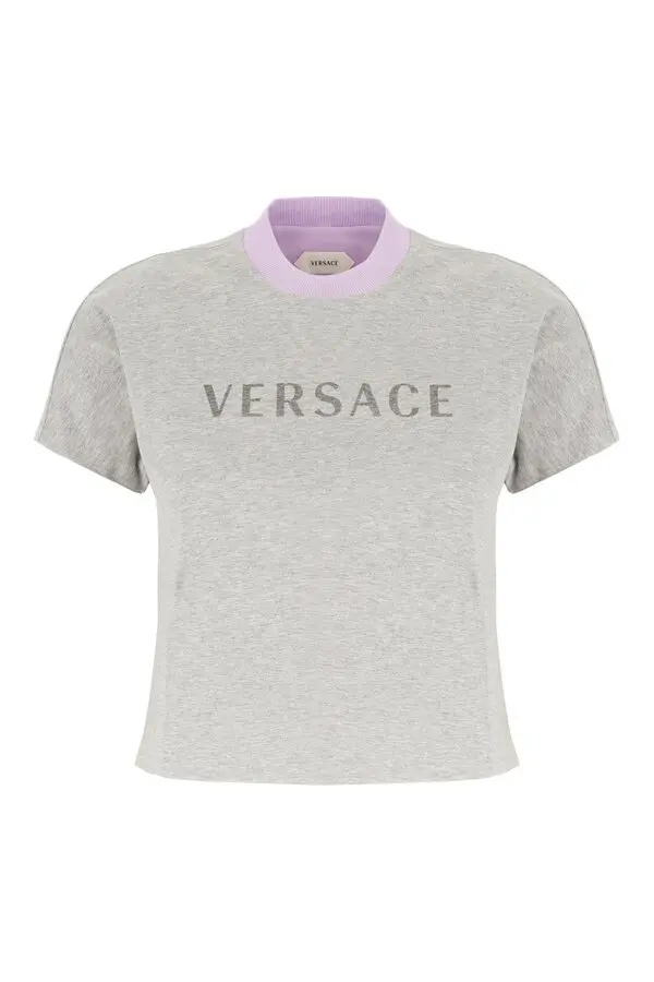 Versace Ribbed Collar T-shirt