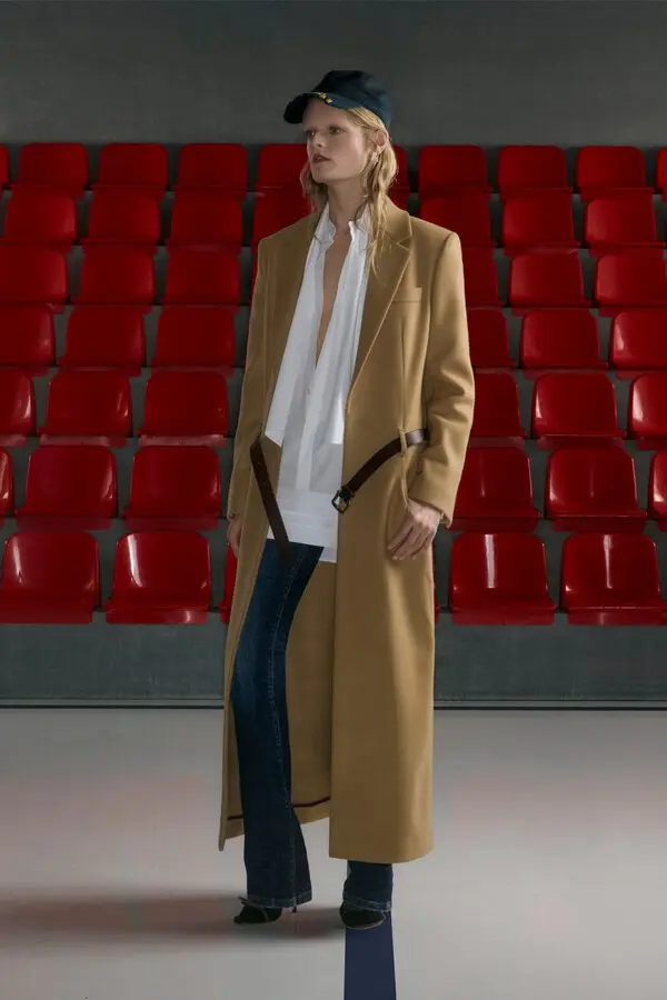Dsquared2 Virgin Wool Felt Belted Coat