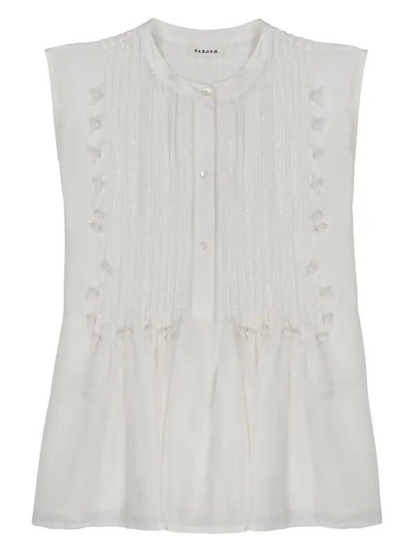P.a.r.o.s.h P. A.r. O.s. H. Blusa In Seta - White