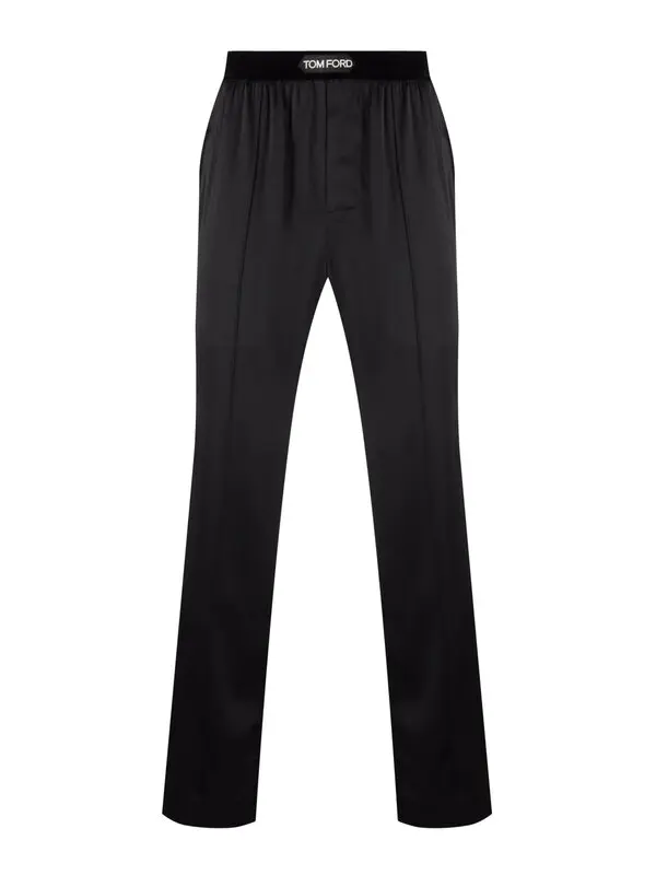 TOM FORD Silk Pajama Trousers - Black