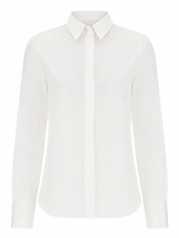 Brunello Cucinelli Camicia In Cotone - White