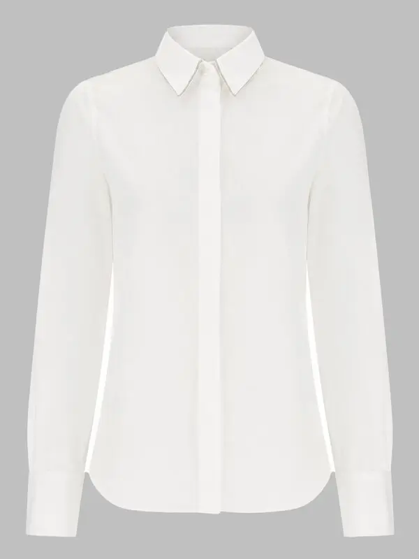 Brunello Cucinelli Camicia In Cotone - White