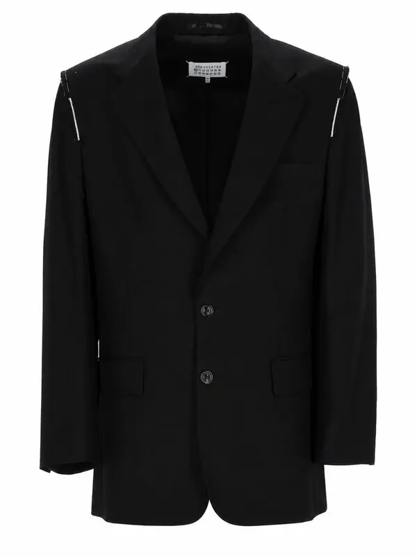 MAISON MARGIELA Giacca Monopetto In Lana - Black