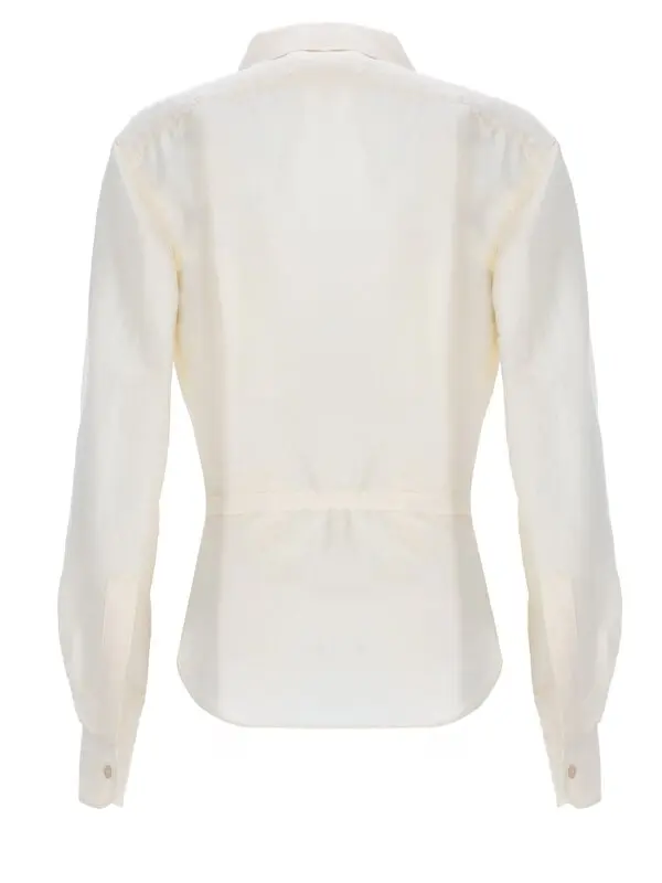 MAISON MARGIELA Silk And Cotton Shirt - Ivory
