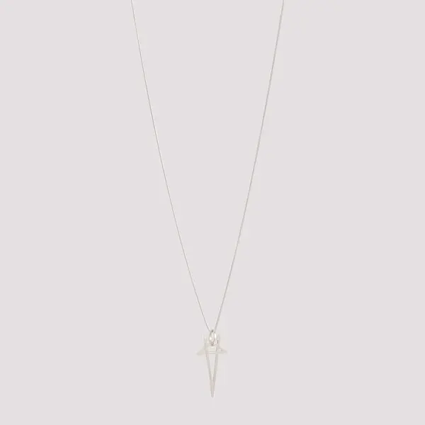 Rick Owens Pentagram Brass Necklace