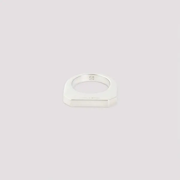 Rick Owens Hollywood Ring In Metal - Metallic