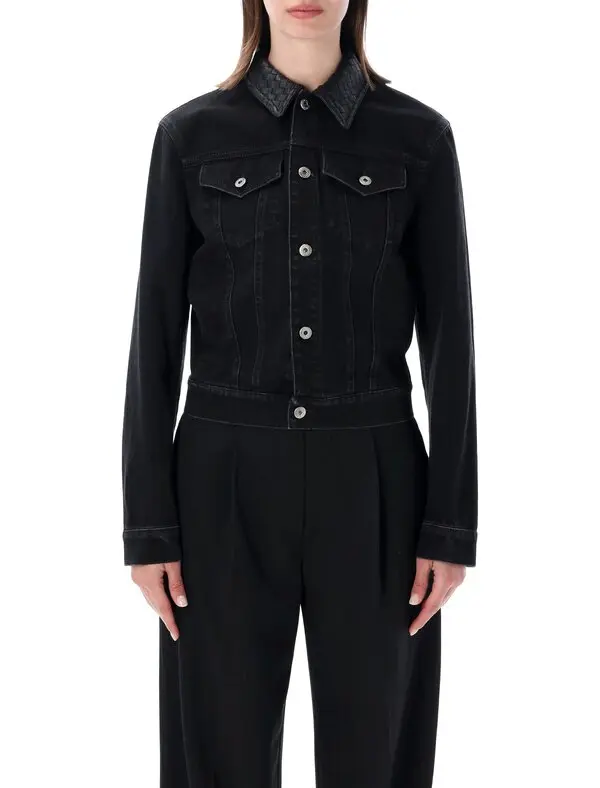Bottega Veneta Elegant Cotton Coat For - Black