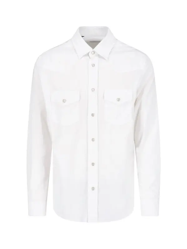 TOM FORD 100% Cotton Button-down Shirt - White