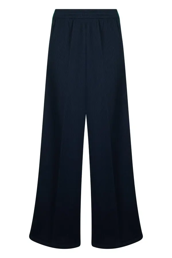 Gucci Palazzo Wide-leg Cotton Pants - Blue
