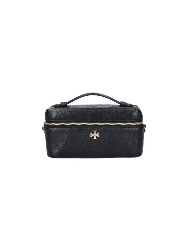 Tory Burch Tumbled Leather Mini Bag - Black