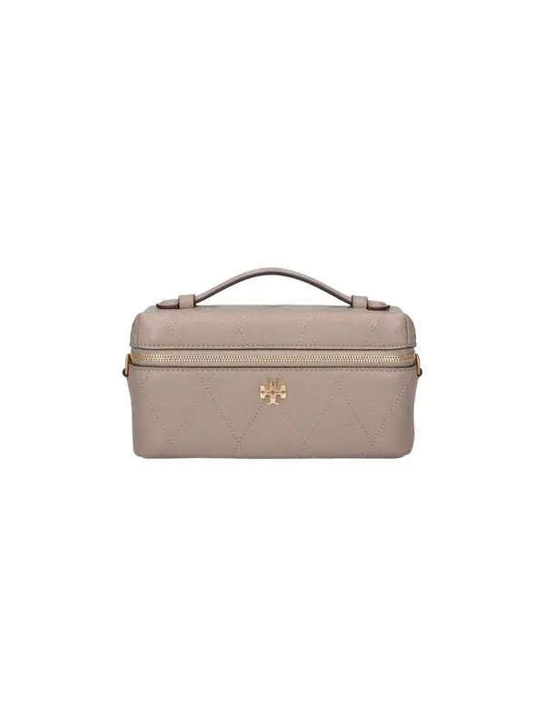 Tory Burch Quilted Zip Top Handle Vanity Case