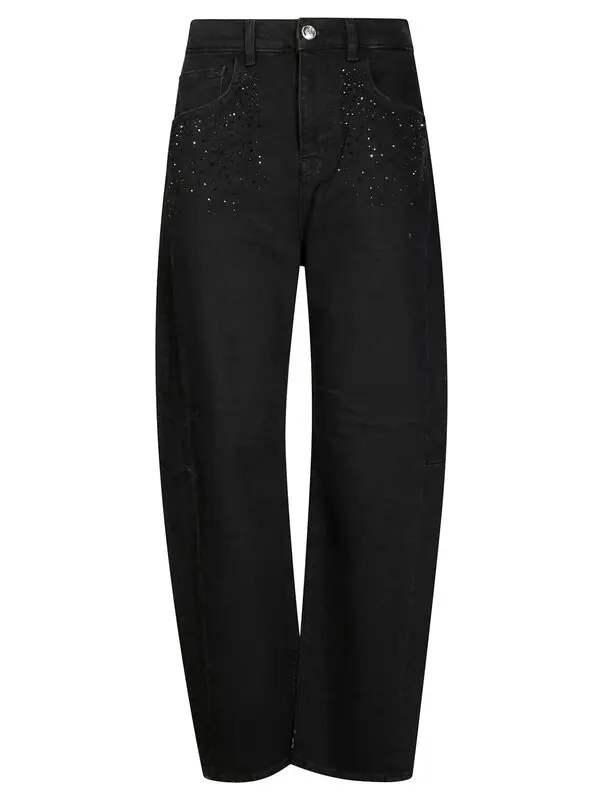 Liu Jo Strass Detail Jeans - Nero